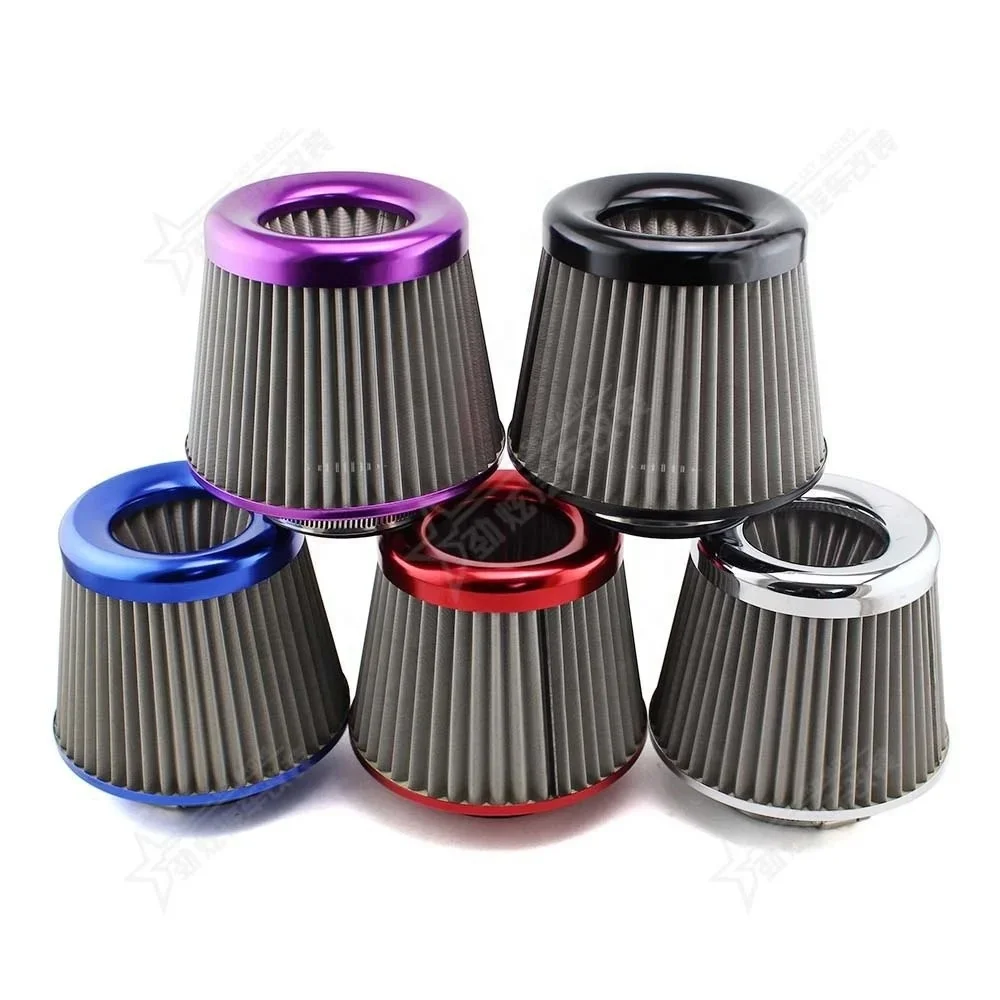 3 Inch Universal Washable High Flow Racing Performance Cone Airfilter ...