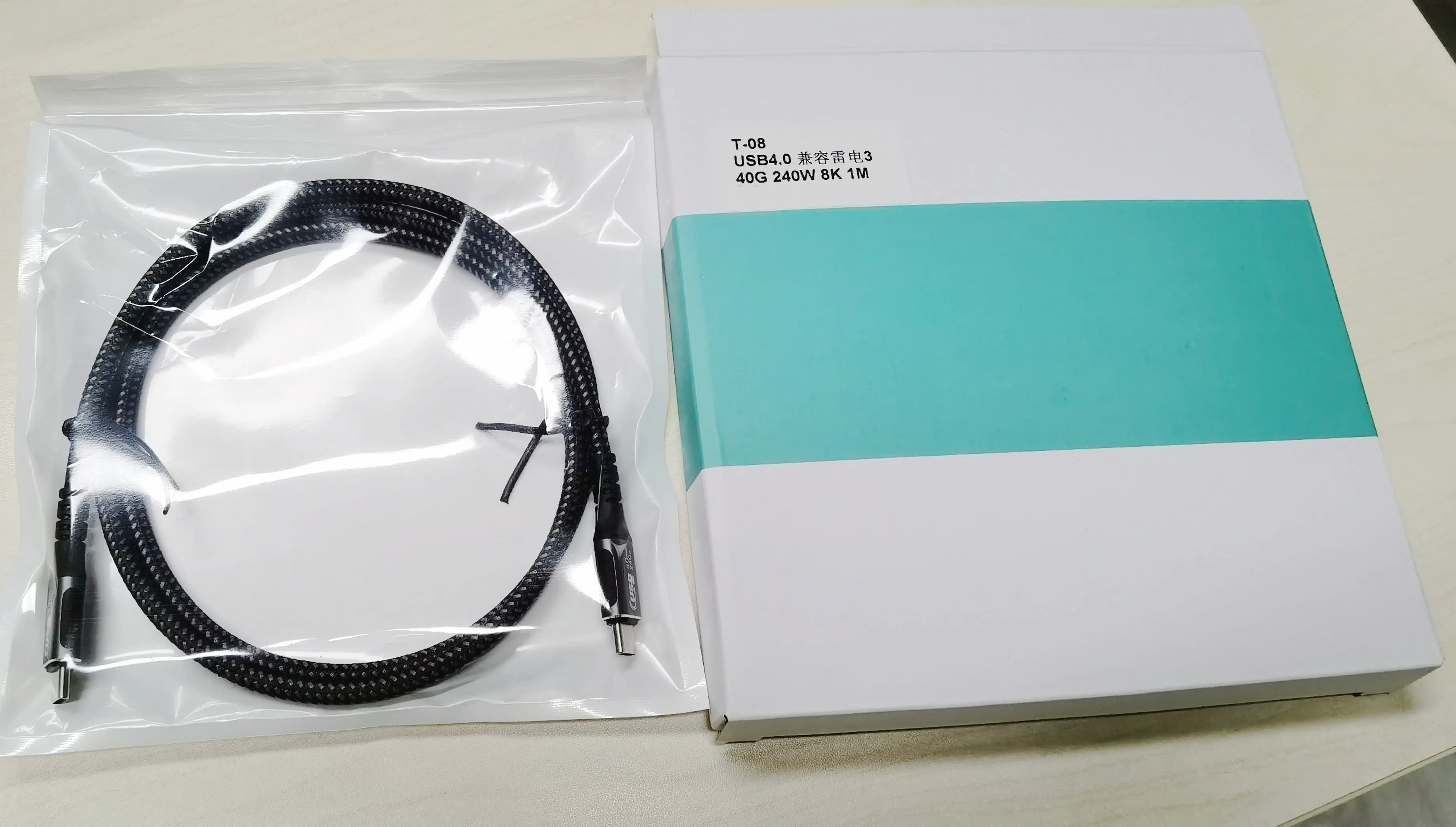 New Usb4 Usb C Cable 40gbps 100w 240w 8k 60hz 1m 6.6ft 2m Thunderbolt 4 ...