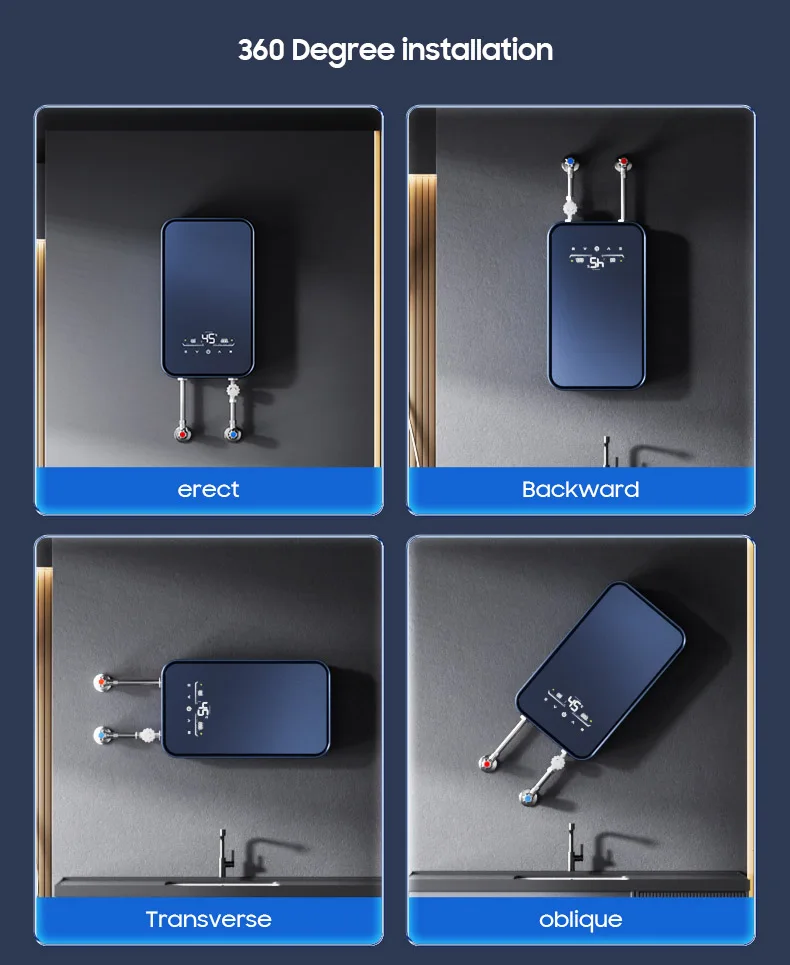 Smart Multi Point 16kW 18kW 20kW 24kW Three Phase Tankless Instant ...