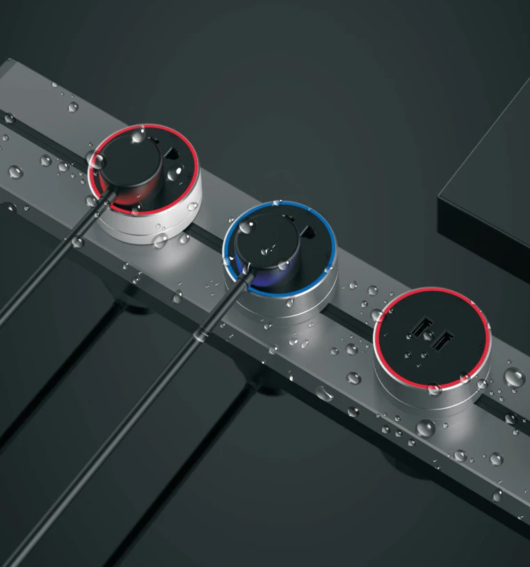 Removable Track Socket 220V/110V Desktop Wall Power Track System With ...