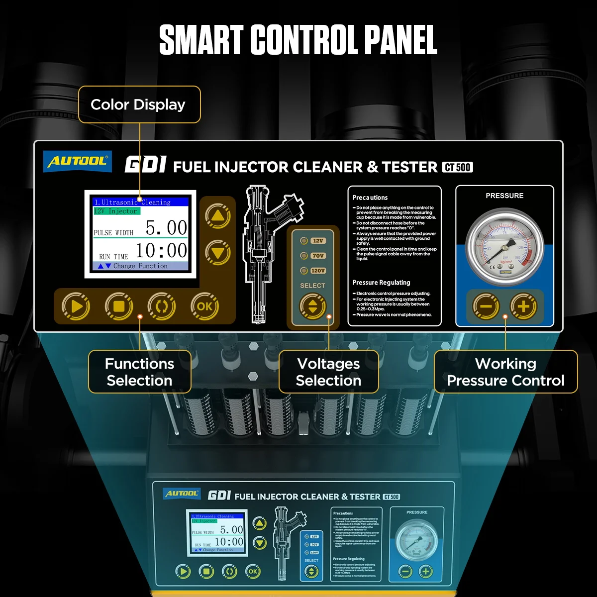 Updated Factory Oem Autool Ct500 Gdi 6 Cylinder Ultrasonic Injector ...