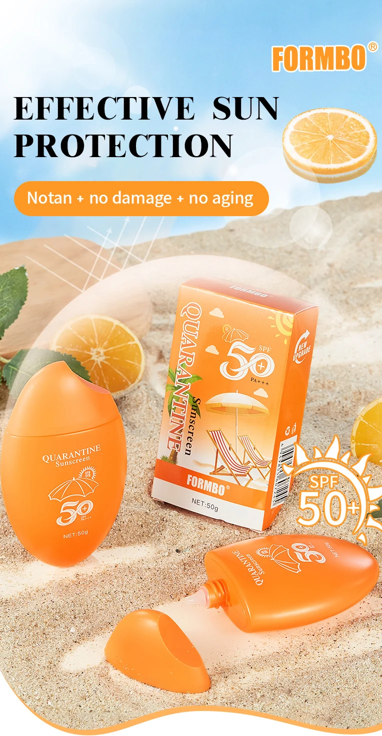 Private Label Spf 50 Face Sunscreen Oil-free Moisturizing And Whitening ...