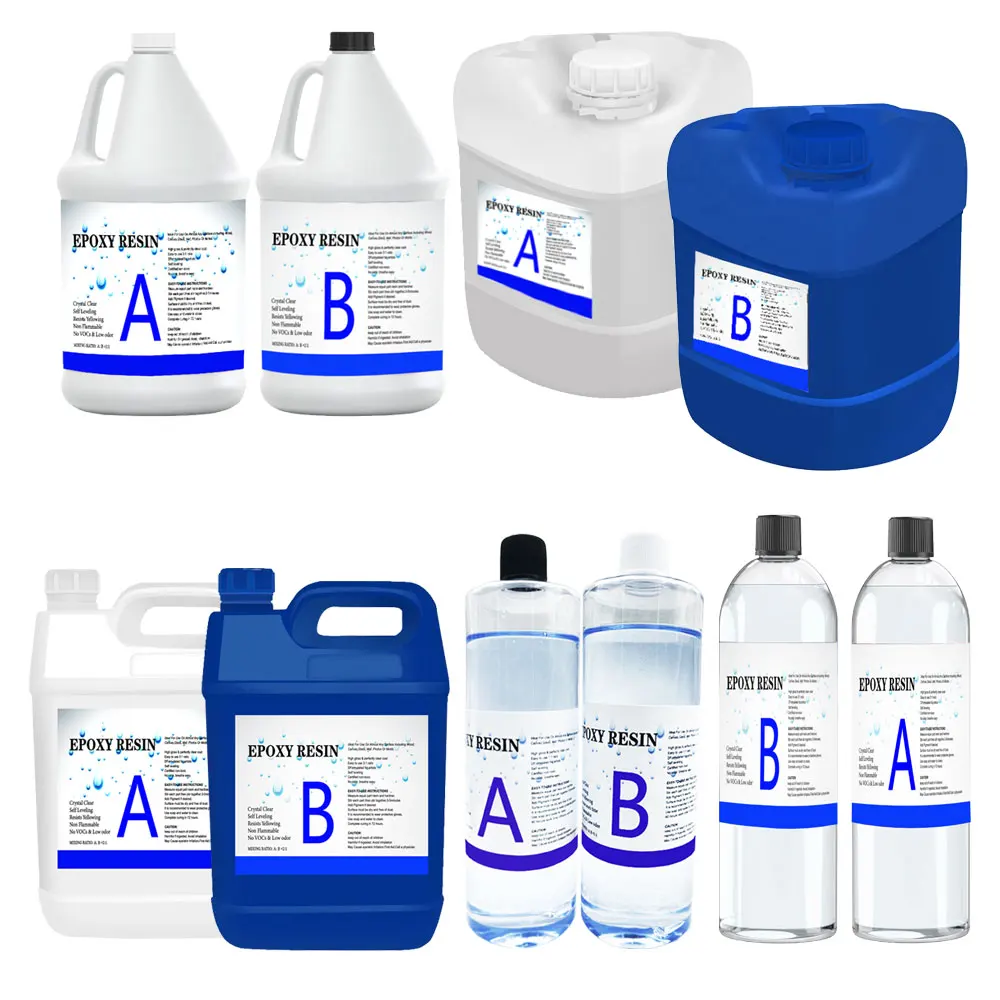 Factory 2 Gallon Kit Crystal Clear Ab Epoxy Resin And Hardener For Diy ...