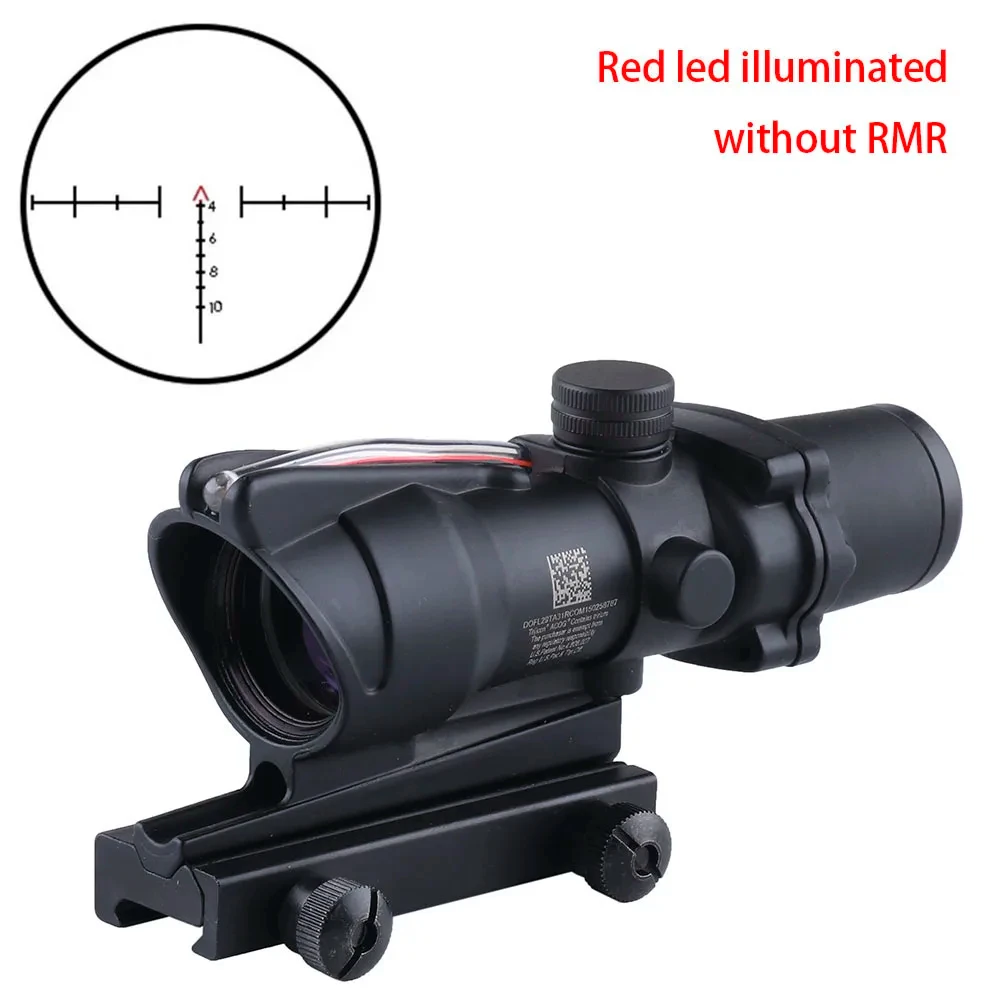 Oem 4x32 Acog Illuminated Optical Scope Sight Real Fiber Glass Etched ...