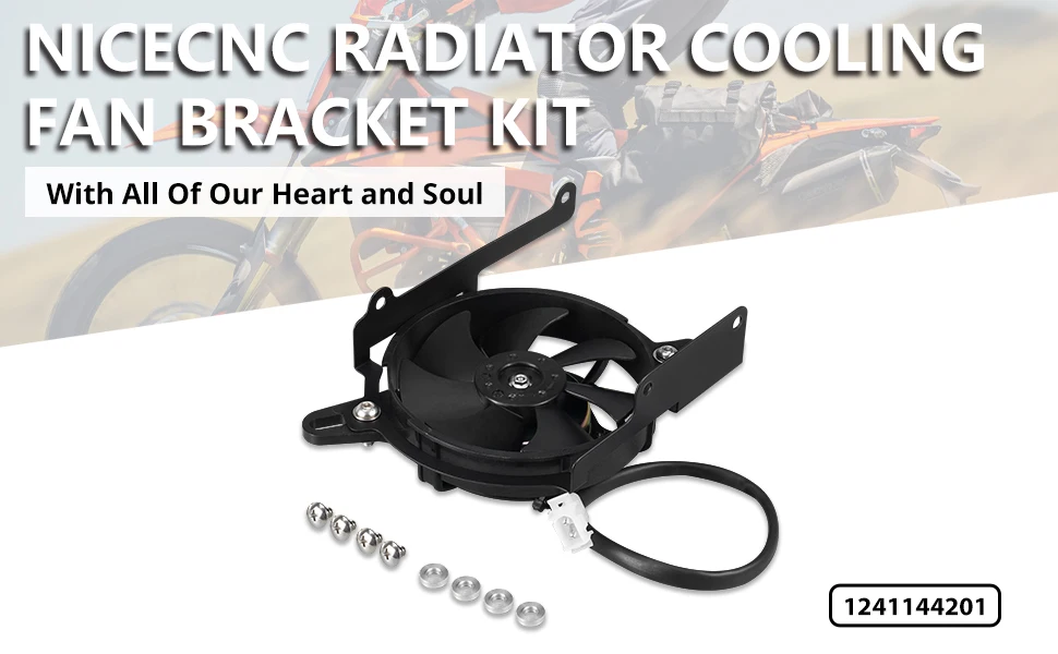 Nicecnc 12V Radiator Cooling Fan Kit for Hus Qvarna 2023-2024