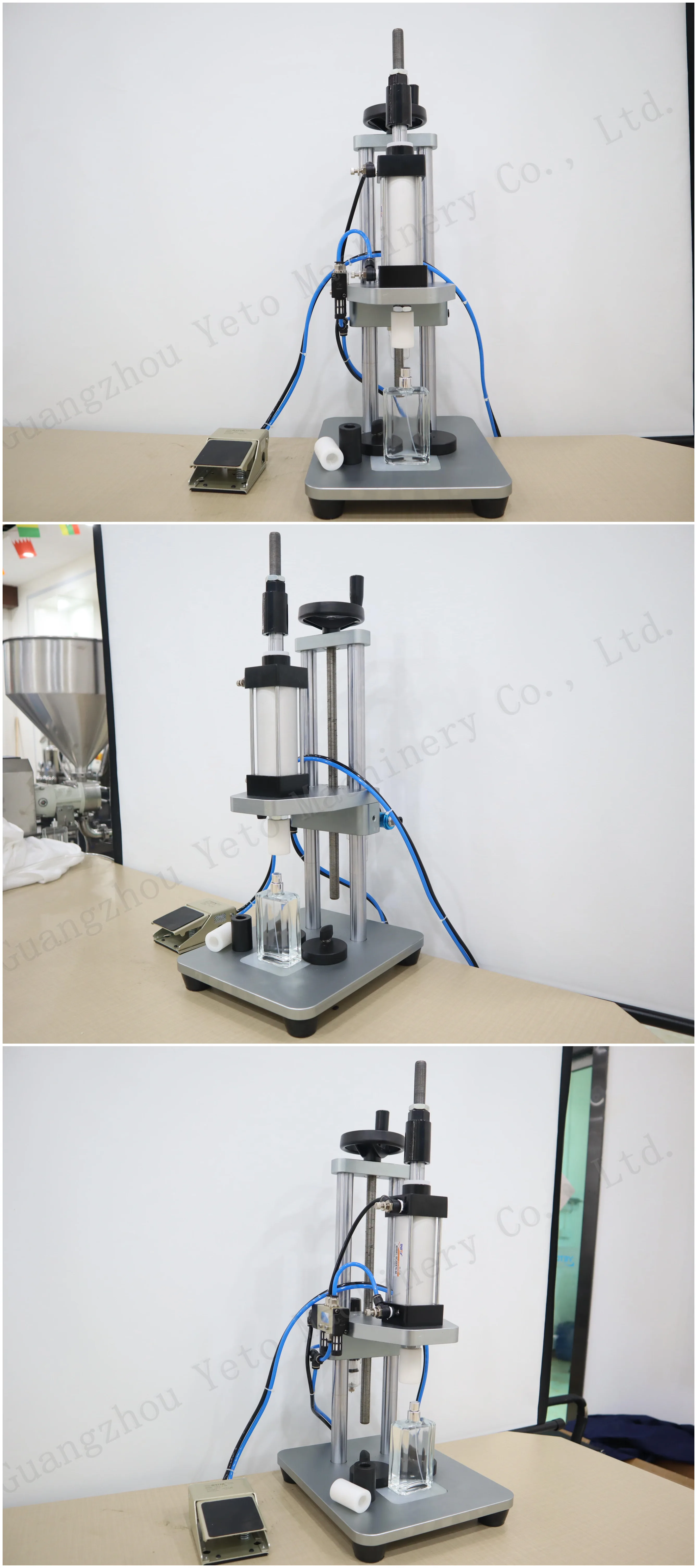 Perfume Press Machine Manual Capping Crimping Collar Ring Pressing ...