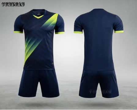 New Adult Kids Football Jerseys Sets Men Boys Soccer Kit Sport Clothes ...