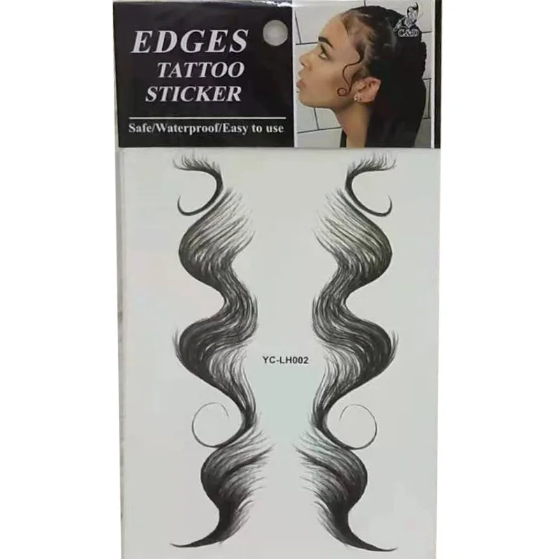 Hot Spot Hair Edges Head Stickers Bangs Stickers Hairline Baby Long ...