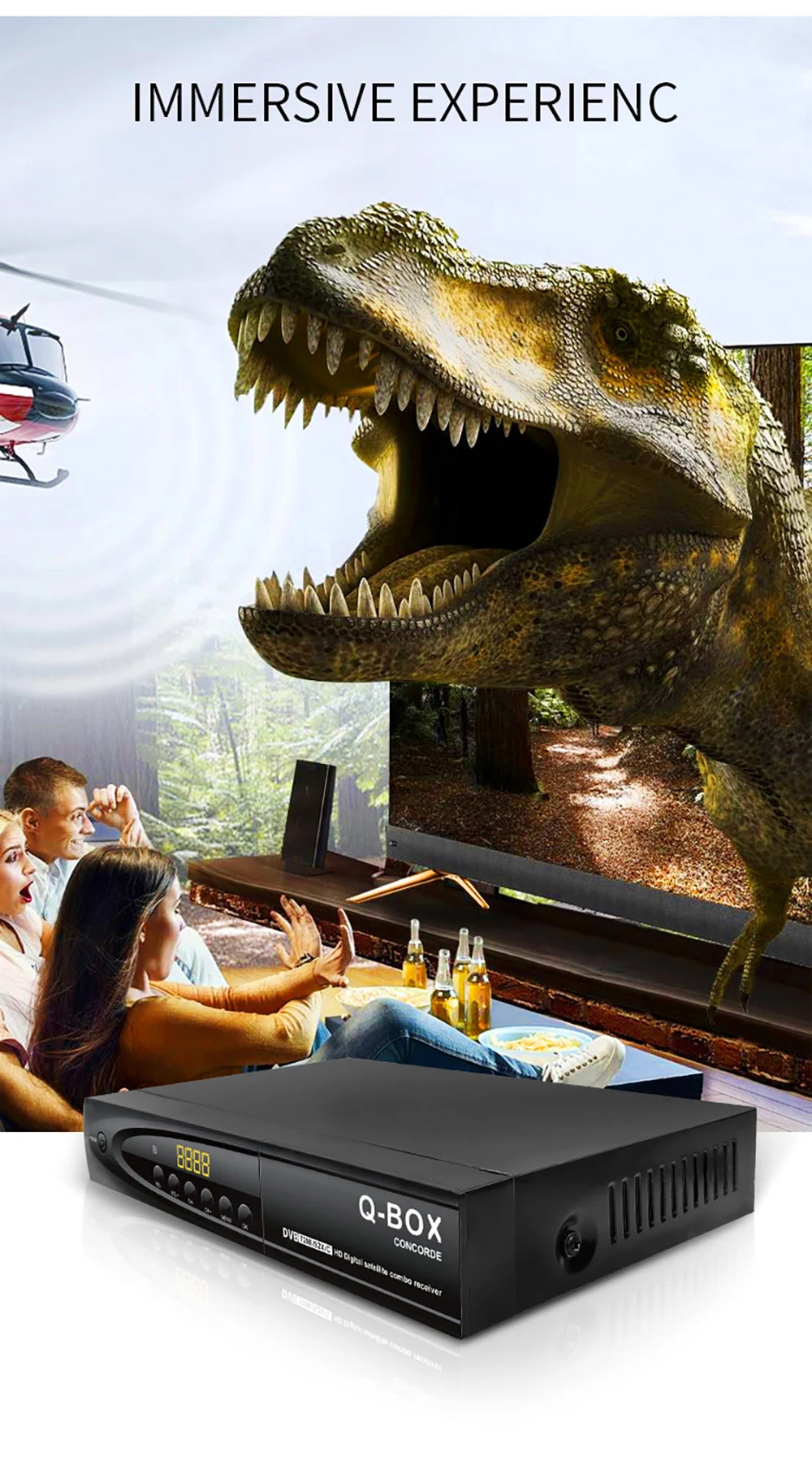 QBOX DVB T2 S2 Satellite OTT Hdtv 1080P PVR EPG OSD OEM ODM DVB S2 T2 ...