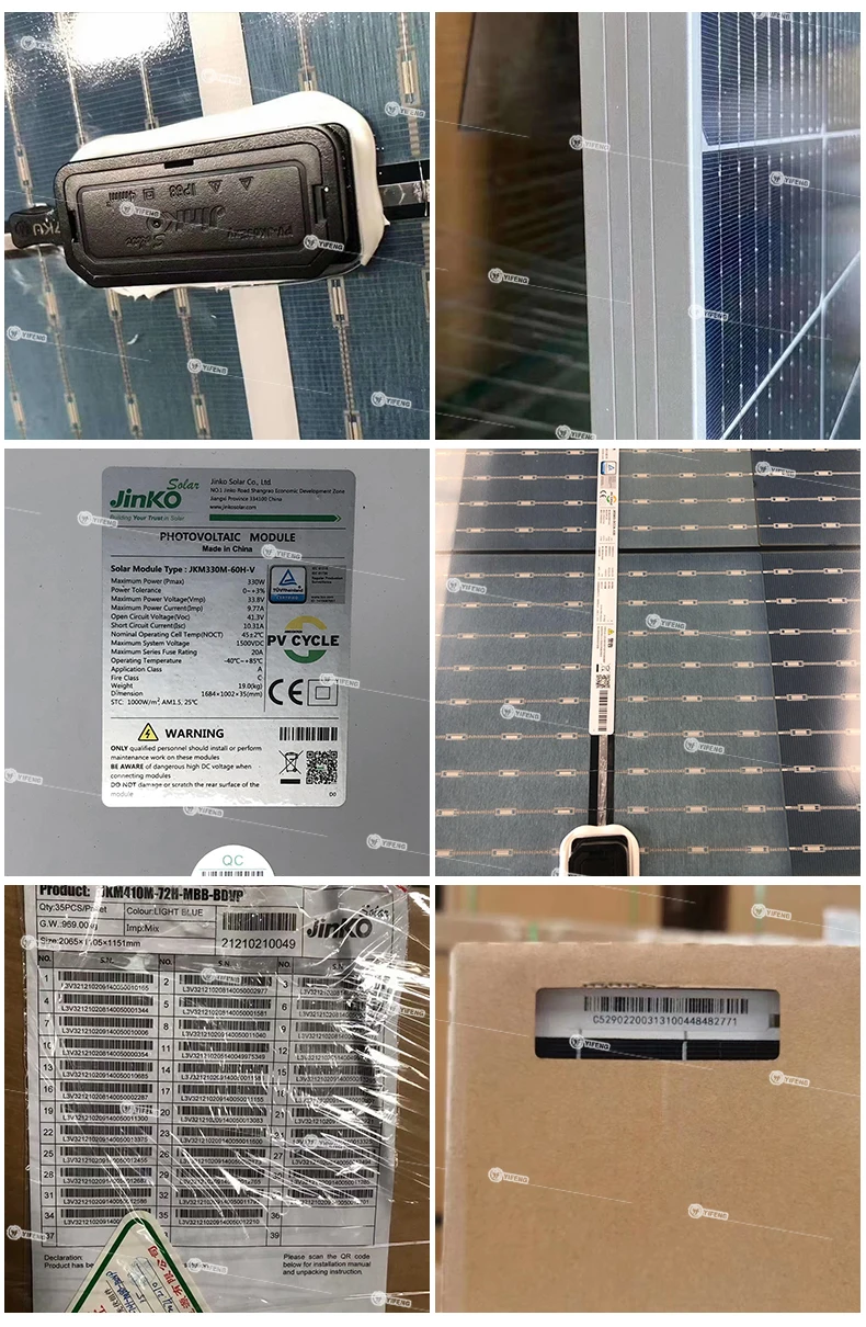 Jinko All Black JKM Tiger Neo Series 60 Cells Solar Panels