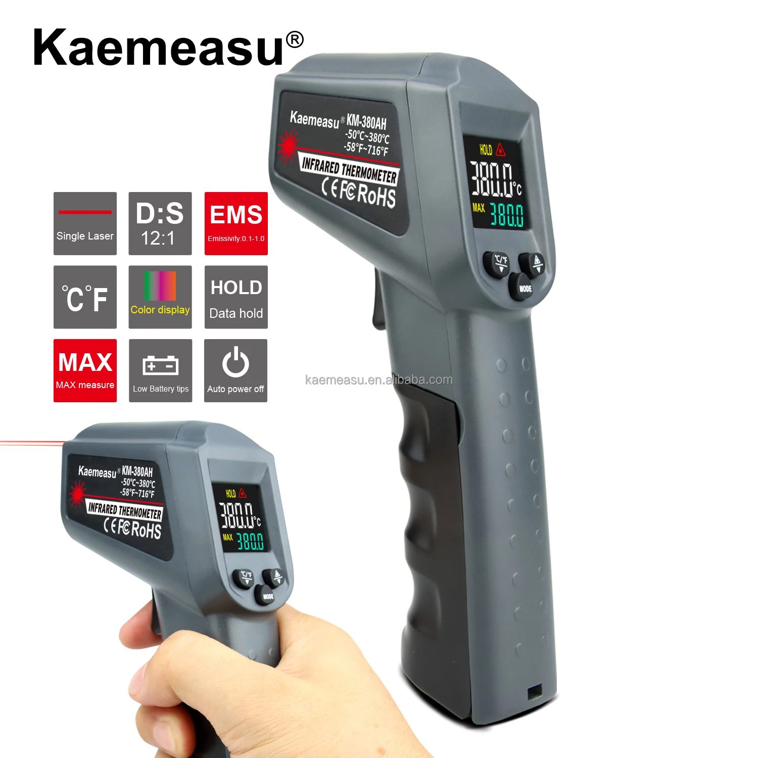 Industrial Digital Laser Ir Infrared Gun Thermometer For Industry ...