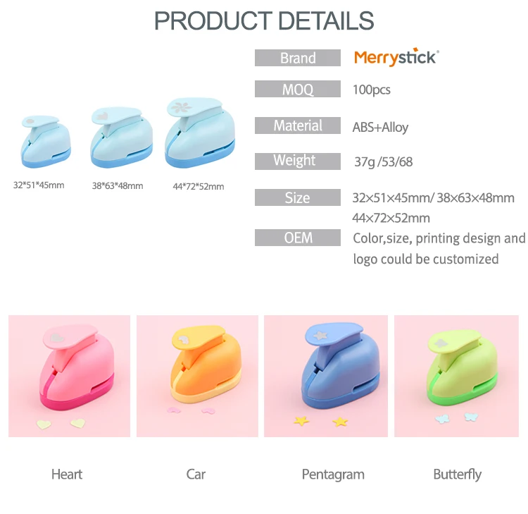 Cute Pattern Shape Hole Puncher Set For Scrapbook Kids,Office School ...