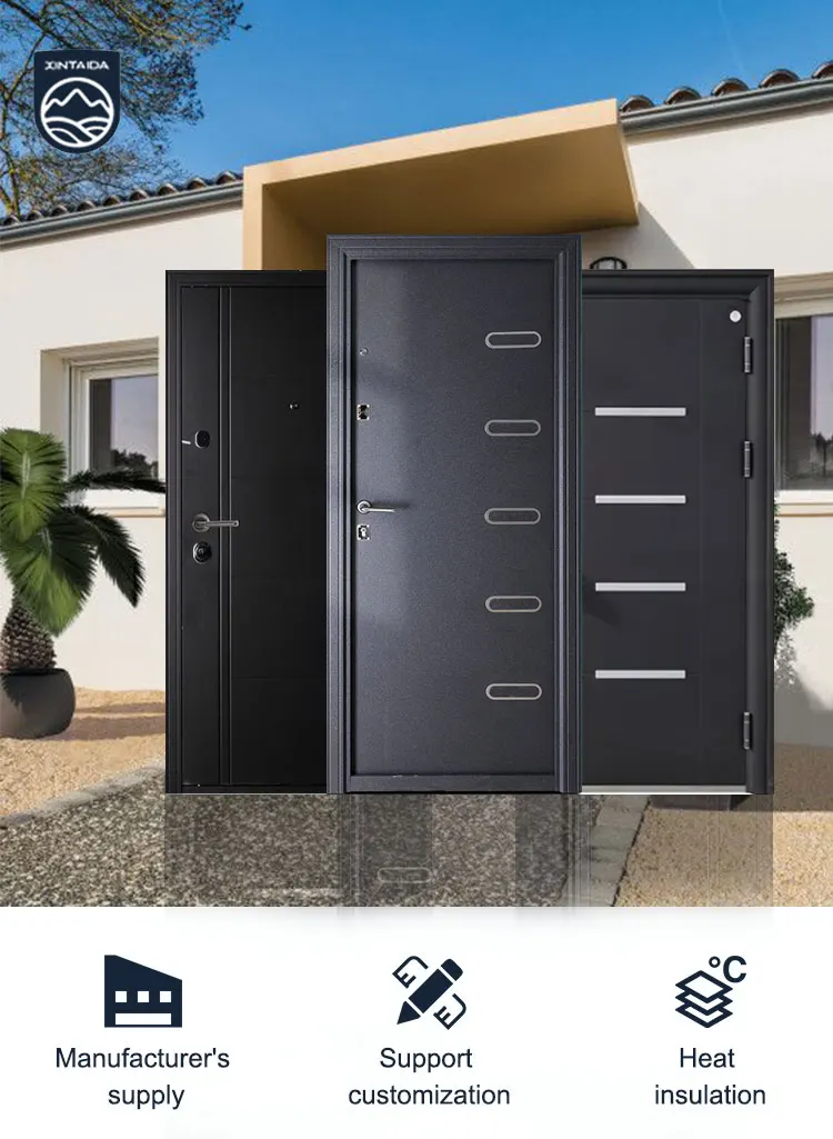 Russian Door Design Metal Doors Exterior Steel Anti-theft