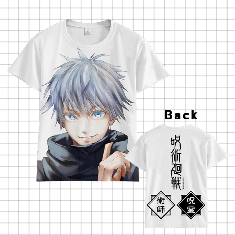Spell Return Battle Fukuro Satoru Gojo Anime Peripheral T-shirt Short ...