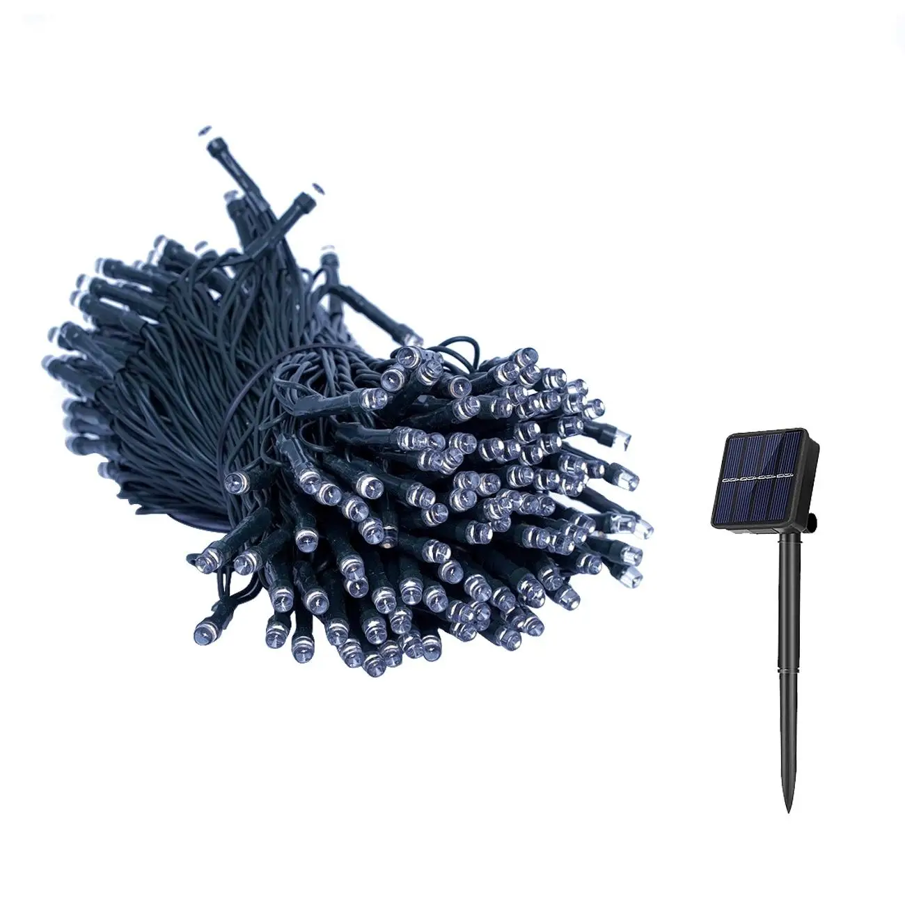 Outdoor Waterproof 72ft 200led Solar Light String Christmas 8 Modes ...