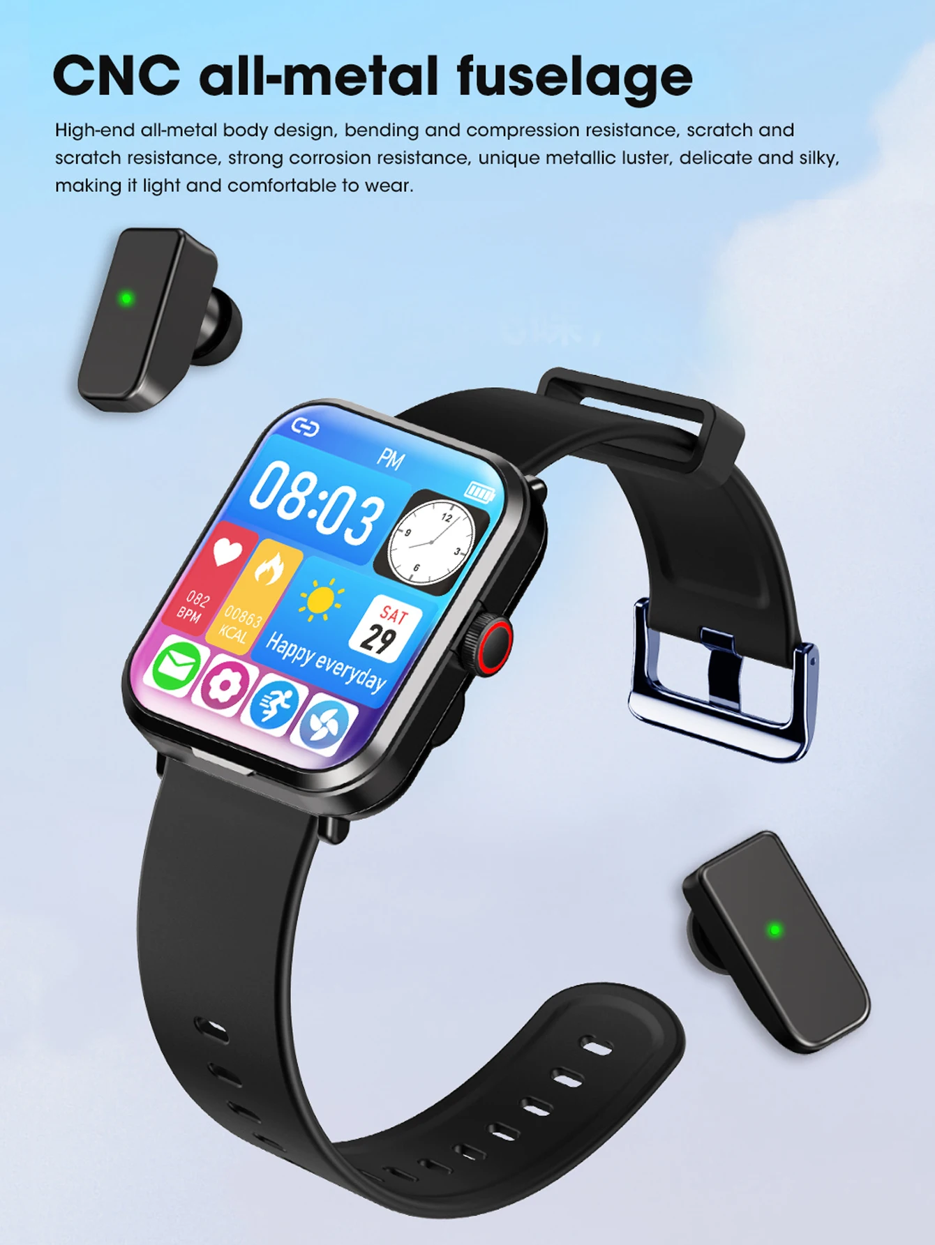 D8 Smart Watch Men Women For Android Ios Phone Waterproof Heart Rate ...