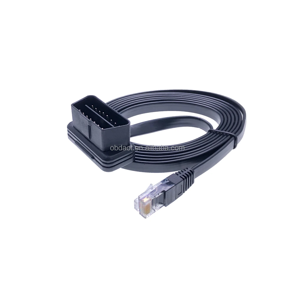 RJ45 Diagnostic Code Reader Cable OBD2 16-PIN Male Connector to RJ45 ...