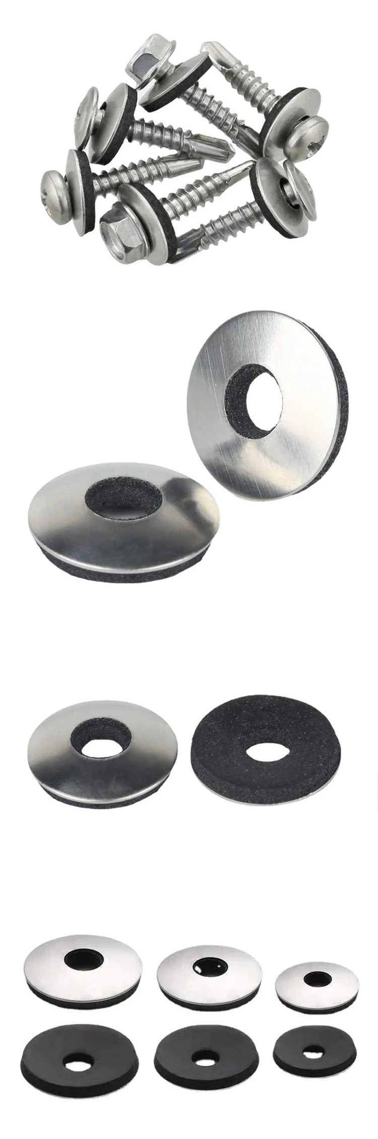Fastener Epdm Rubber Black Gray Bonded Sealing Washer Ss304 ...