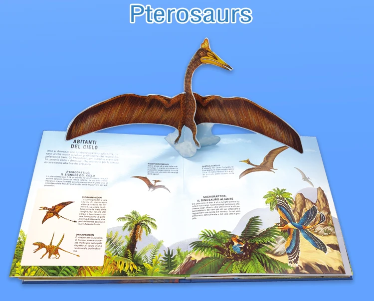 Custom Design 3D Dinosaur Pop Up Books for Kids - Engaging, Interactive ...