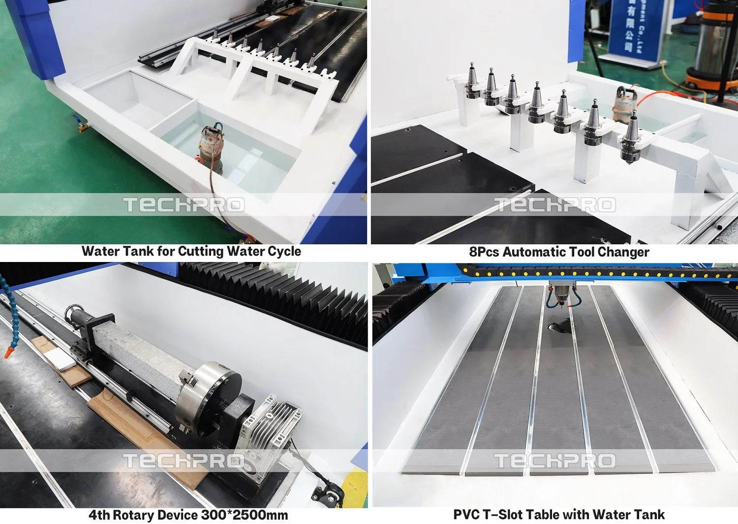 Rotary Table Stone Sculpture ATC CNC Cutting Machine 4 Axis Stone ...