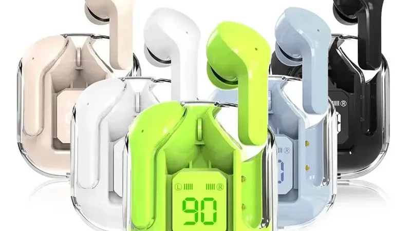 Transparent Crystal Case Wireless Tws T6 Air31 Air 31 T8 In Ear Gaming ...