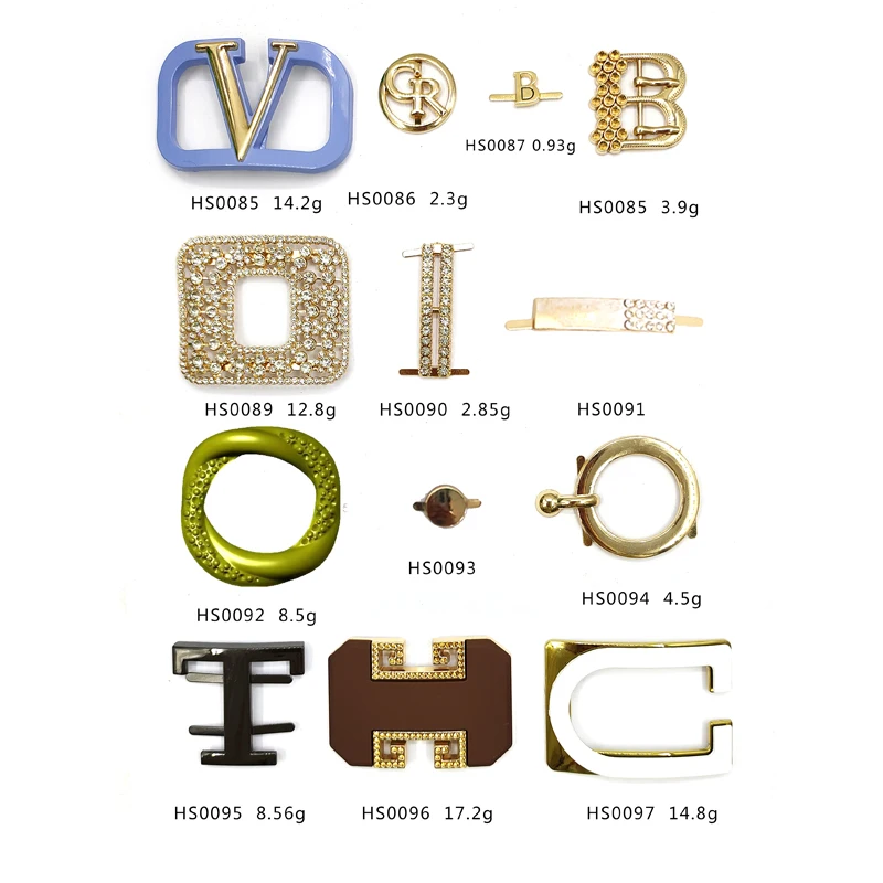 Wholesale Stylish Shoe Buckle Accessories Gold Women's Ornaments Metal ...