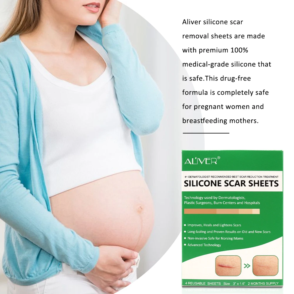 Aliver Silicone Scar Removal Sheet - Reduce Scars & Marks