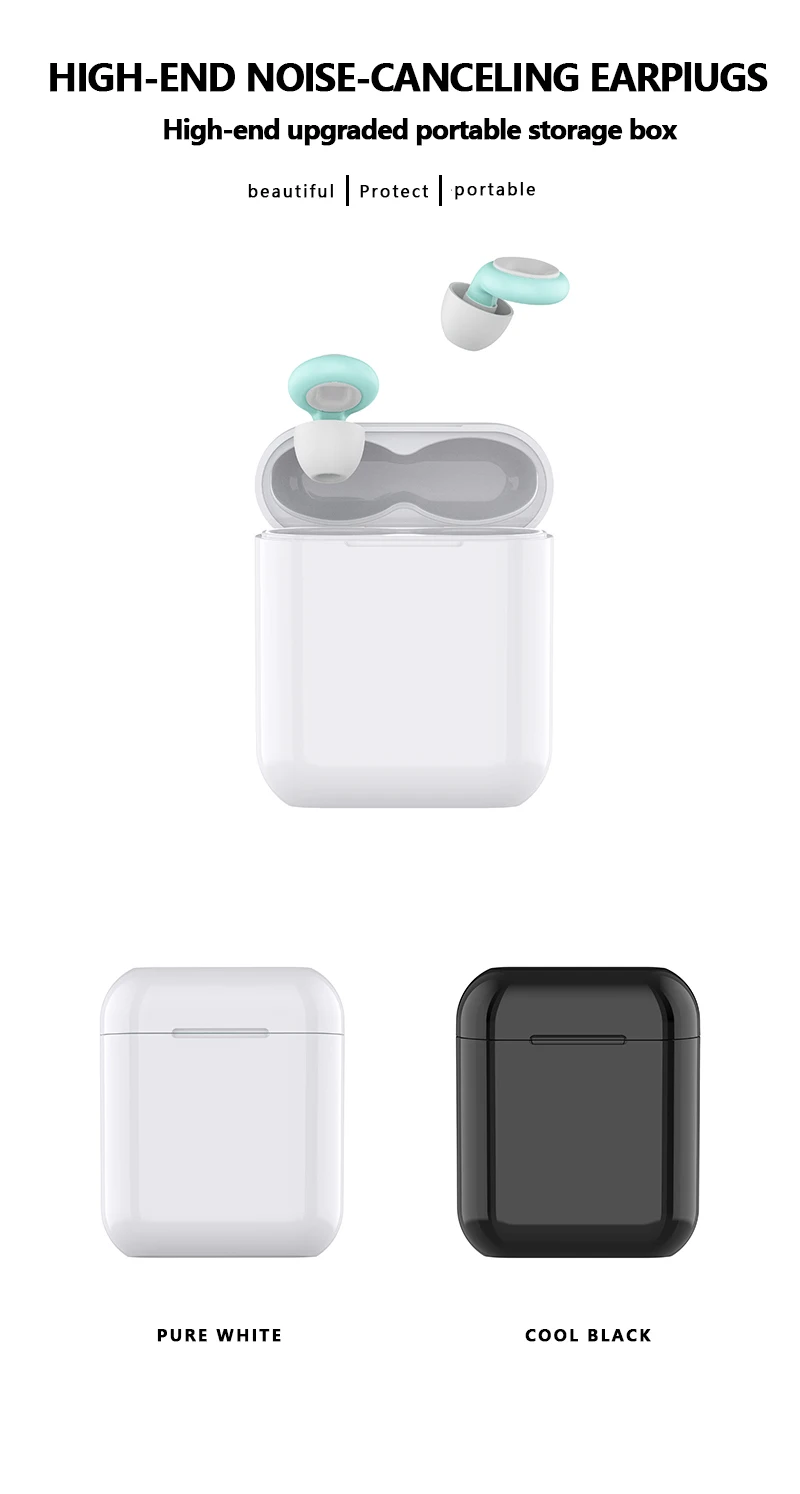 Quiet Ear Plugs For 25-28db Noise Cancelling Soft Reusable Hearing ...