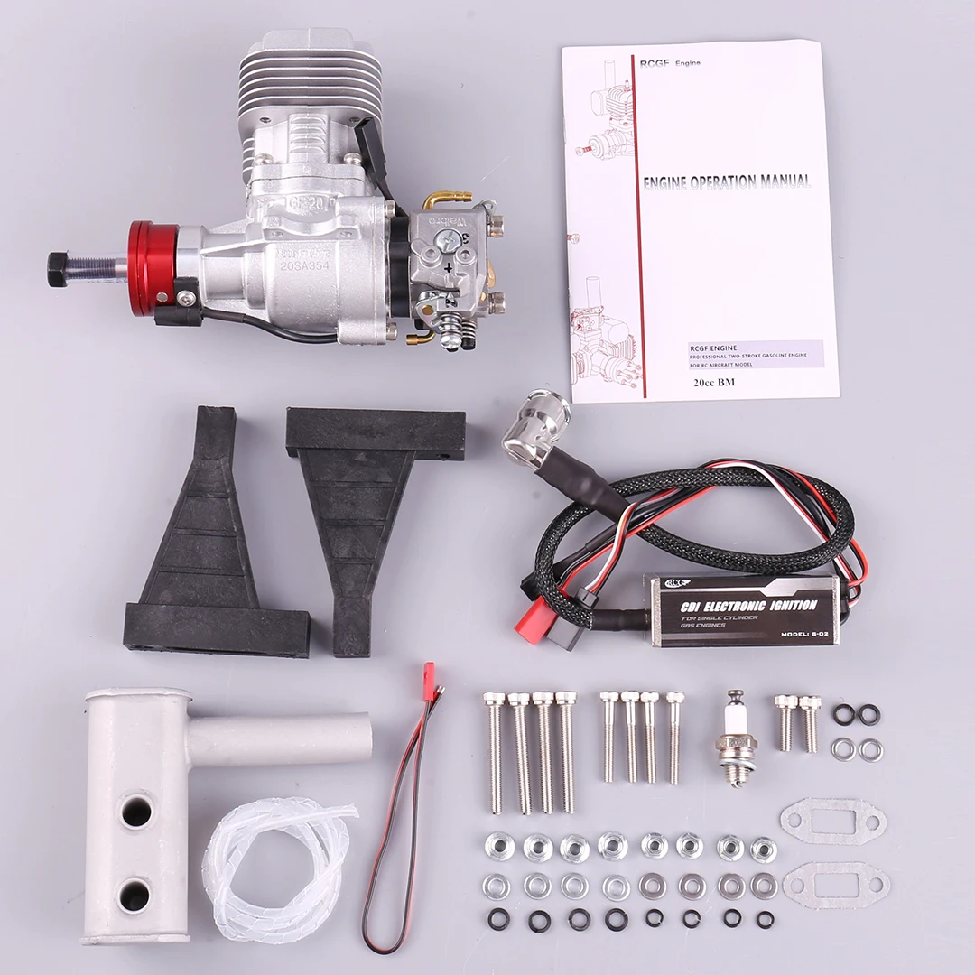 Original RCGF 20cc Petrol/Gasoline Engine for RC Airplane VVRC RCGF ...