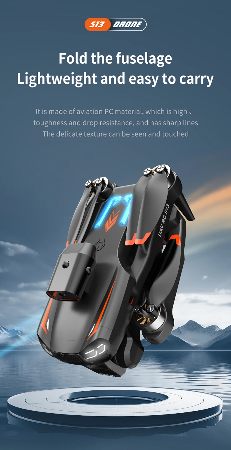 S13 Brushless Motor Mini Drone with Dual Camera Avoidance