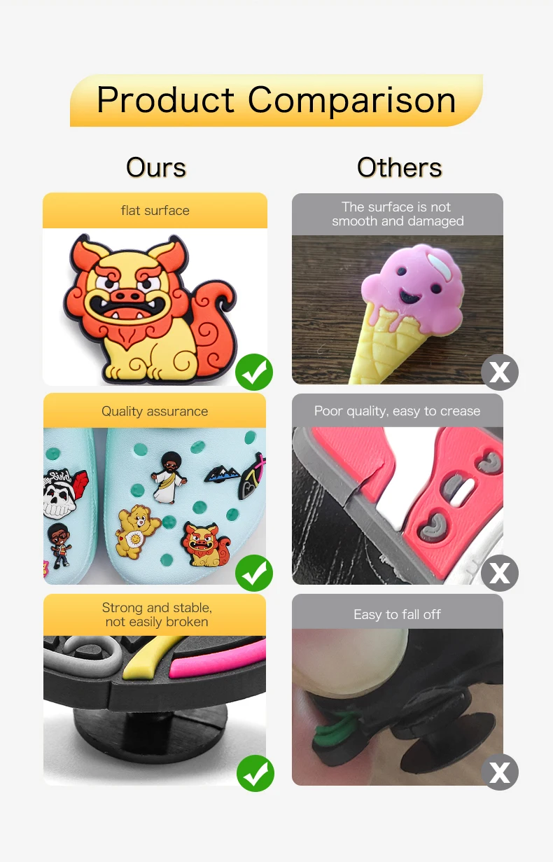 Wholesale PVC Charms - Custom Bling Design & OEM Support