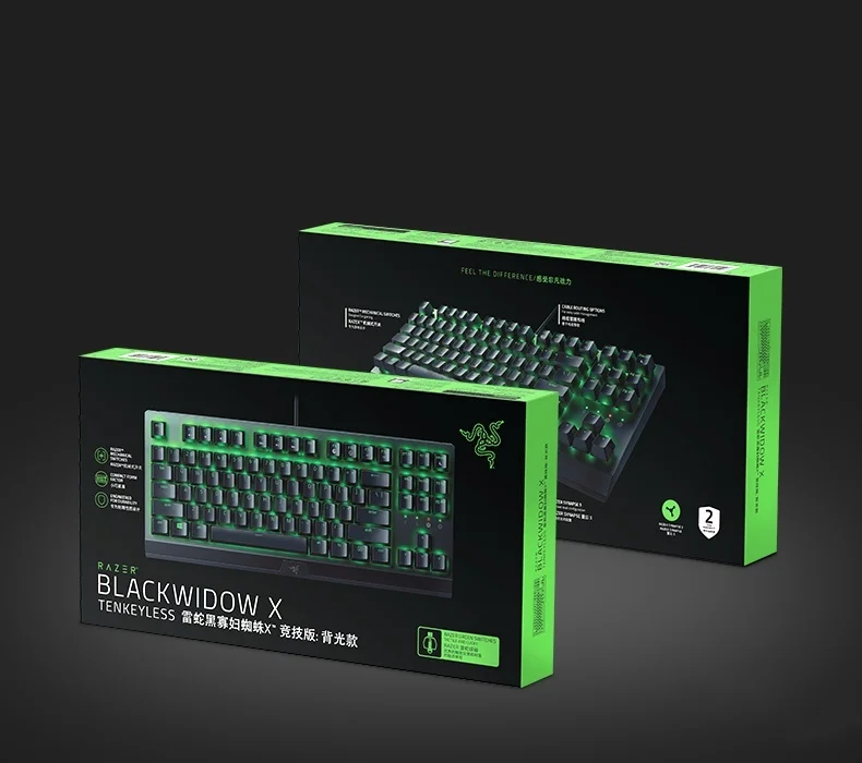 Factory Ra-zer Black Widow Spider X Wire 87 Keys Gaming Keyboard ...