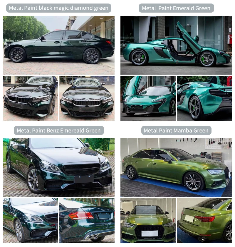 Custom Car Paint Color Change Film Super Metallic Glossy Car Film ...