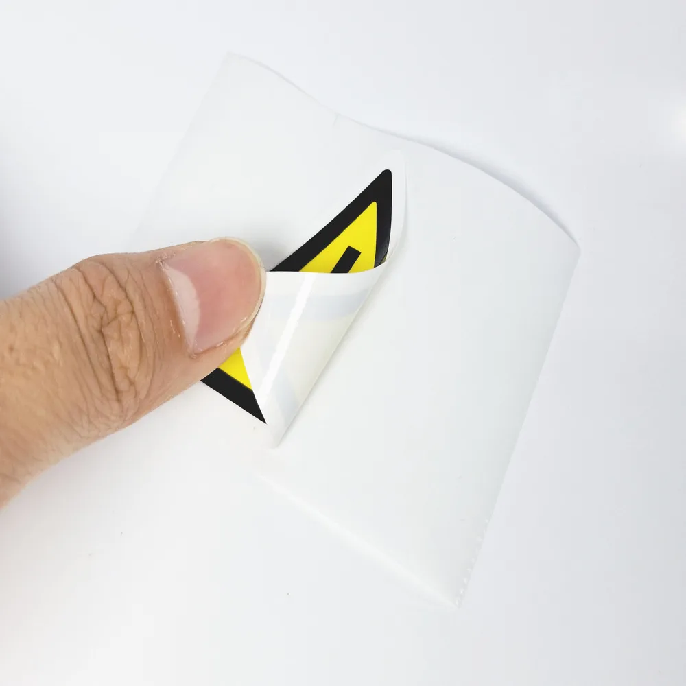 Custom Reflective Danger Warning Label Triangle Sticker for Outdoor ...