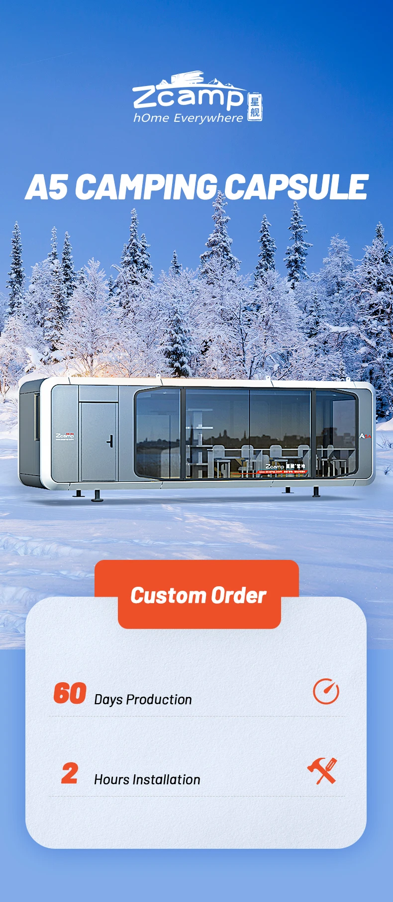A5 Zcamp Portable Container Mobile Villas Office Other Prefab Houses ...