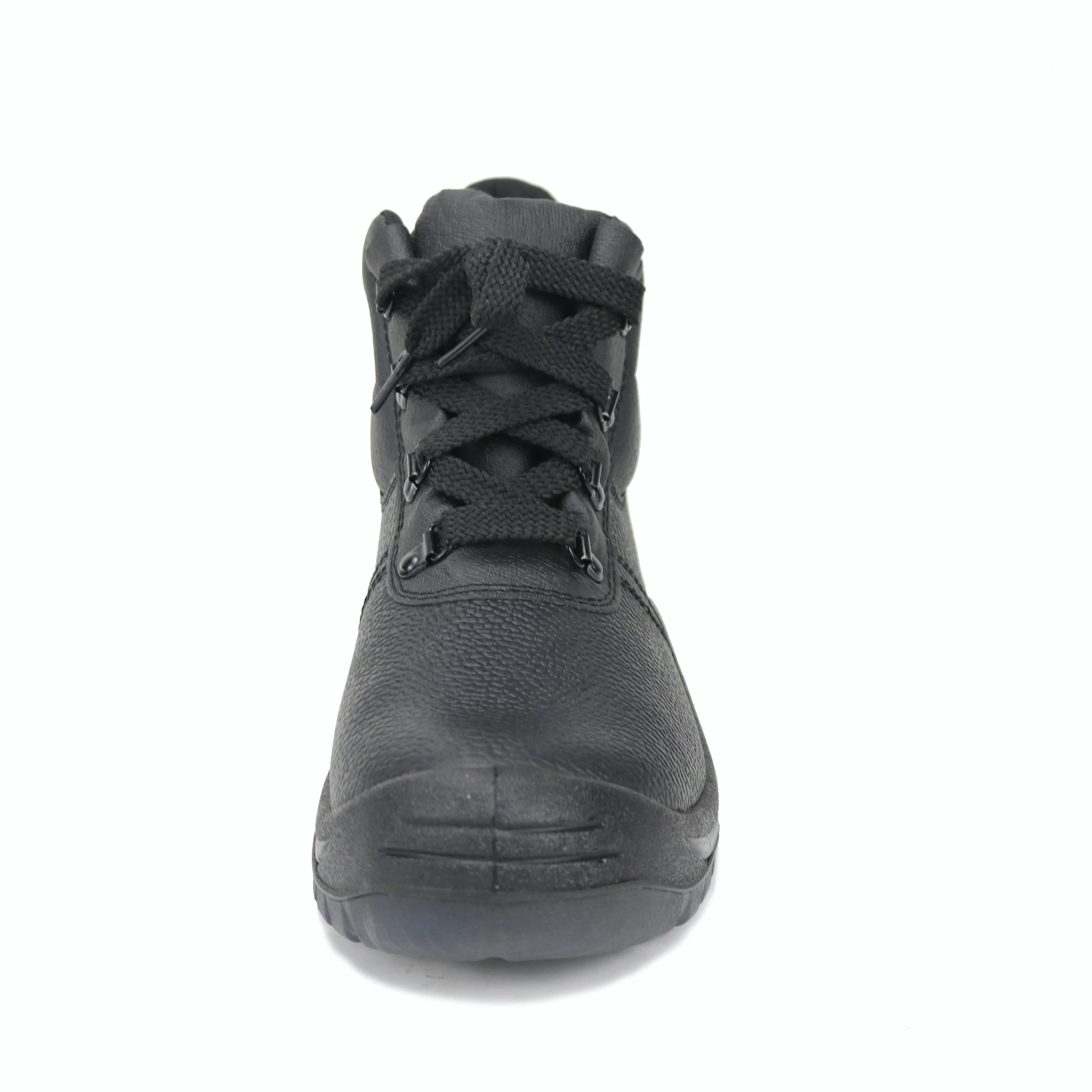 Black Embossed Cow Ce Certificate Leather Safety Toe Safety Midsole ...