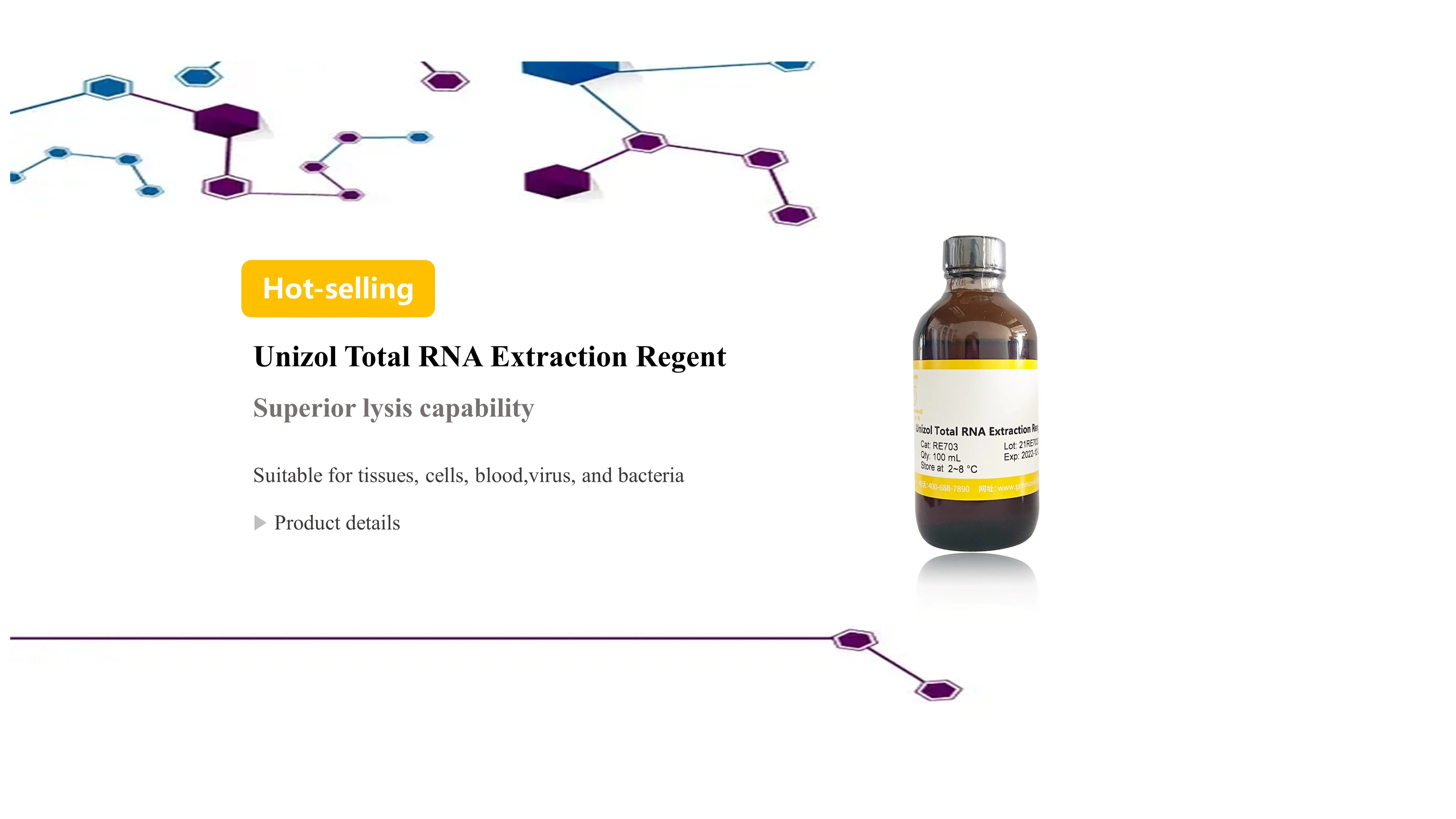 Unizol-protocolo De Extracción De Rna,Kit De Reactivo De Extracción ...