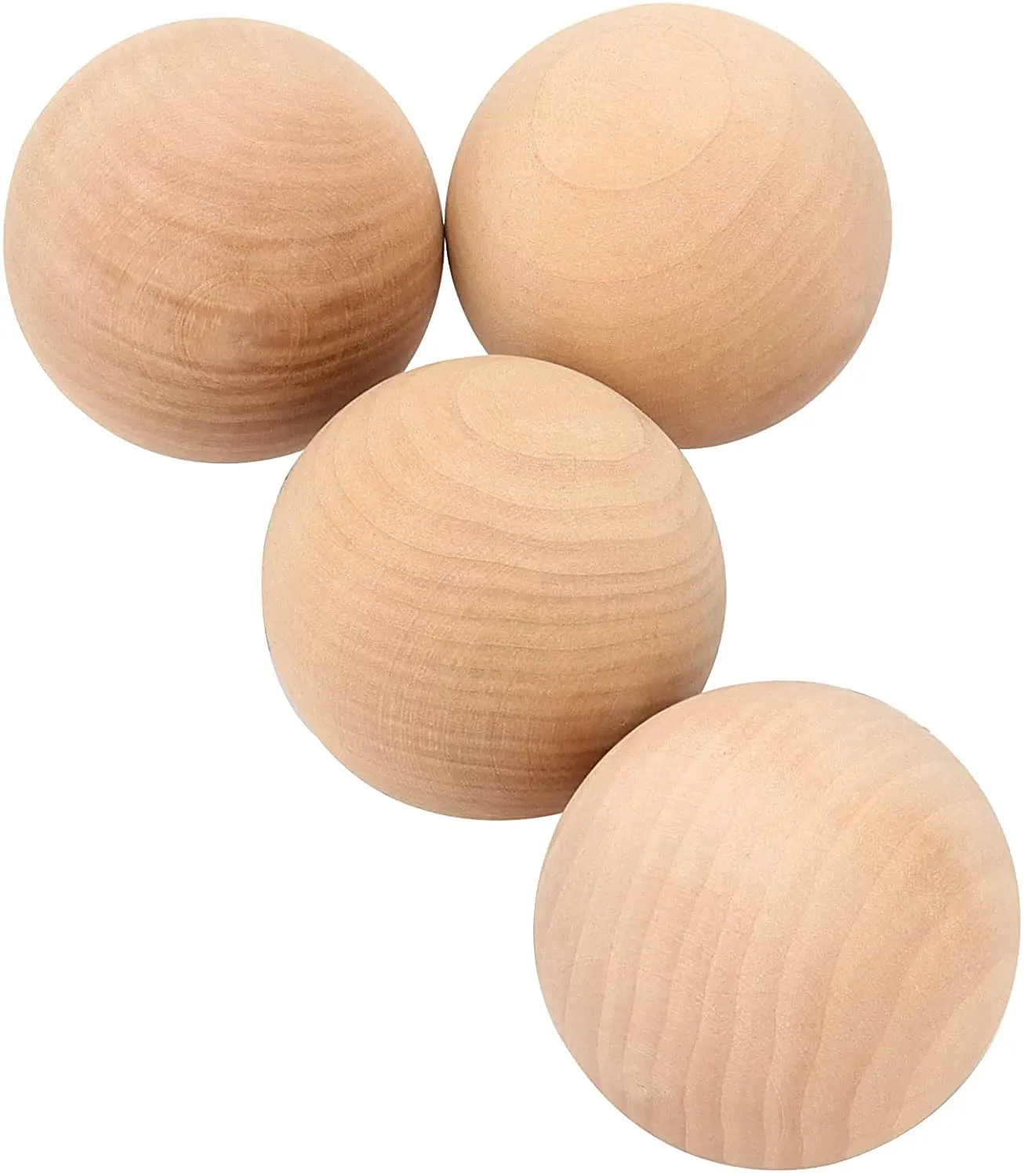 Custom 3 Inch Wooden Round Ball - DIY Unfinished Natural Wood