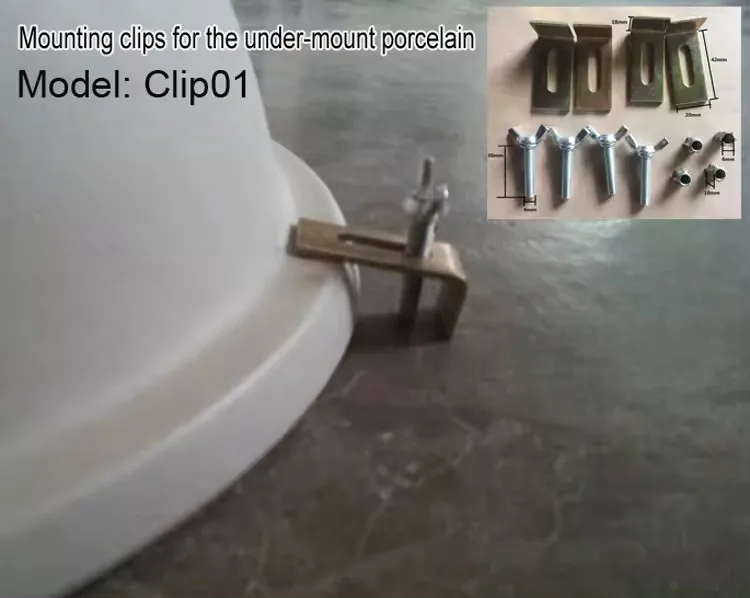 Undermount Installation Type Mounting Clips Anchor Bolt for Bathroom ...
