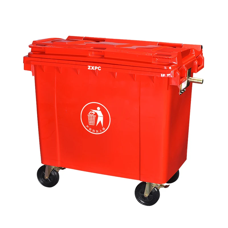 Waste Bins With Wheels Mobile Trash Bin Garbage Bin Large Plastic ...