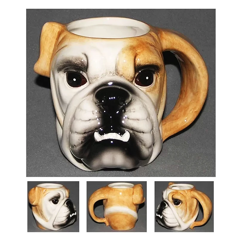 Hand Painted 3D Animal Ceramic Mugs - Customizable Gifts