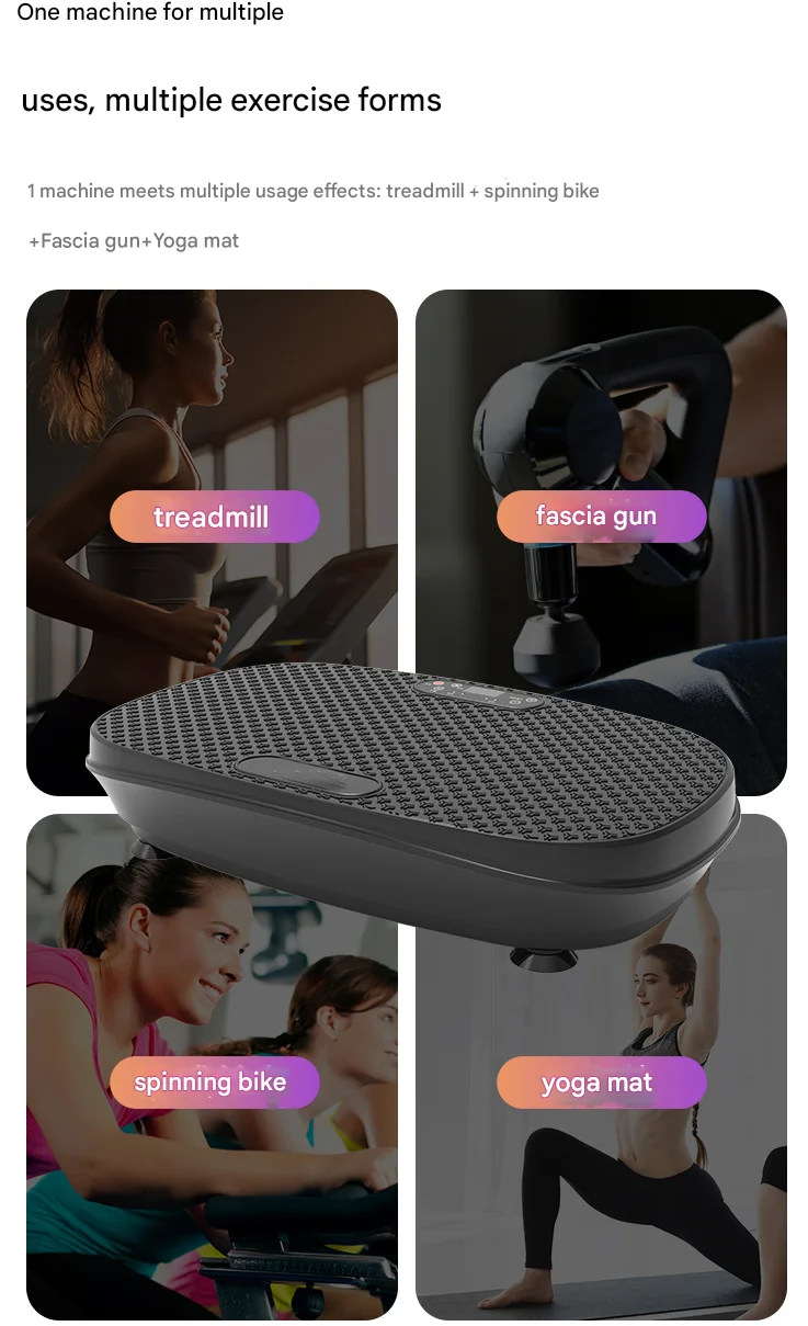Vibration Platform Slim Gym Exercise Machine Weight Loss Crazy Fit ...