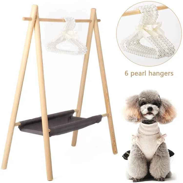 Wooden Dog Clothing Rack Baby Kids Clothes Rack Dress Up - Buy Wooden ...