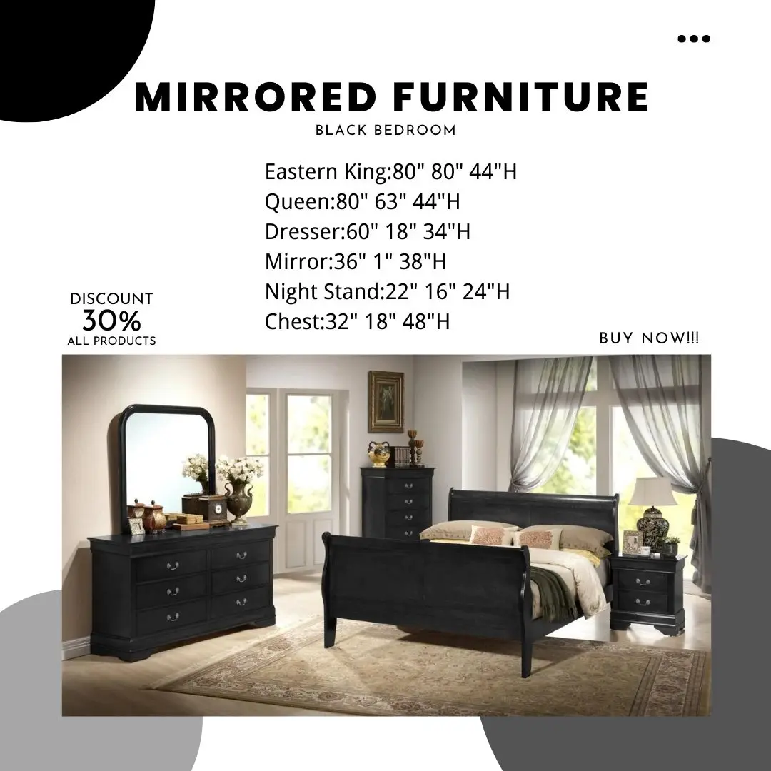 Crushed Diamond Bedroom Set - Stylish & Comfortable