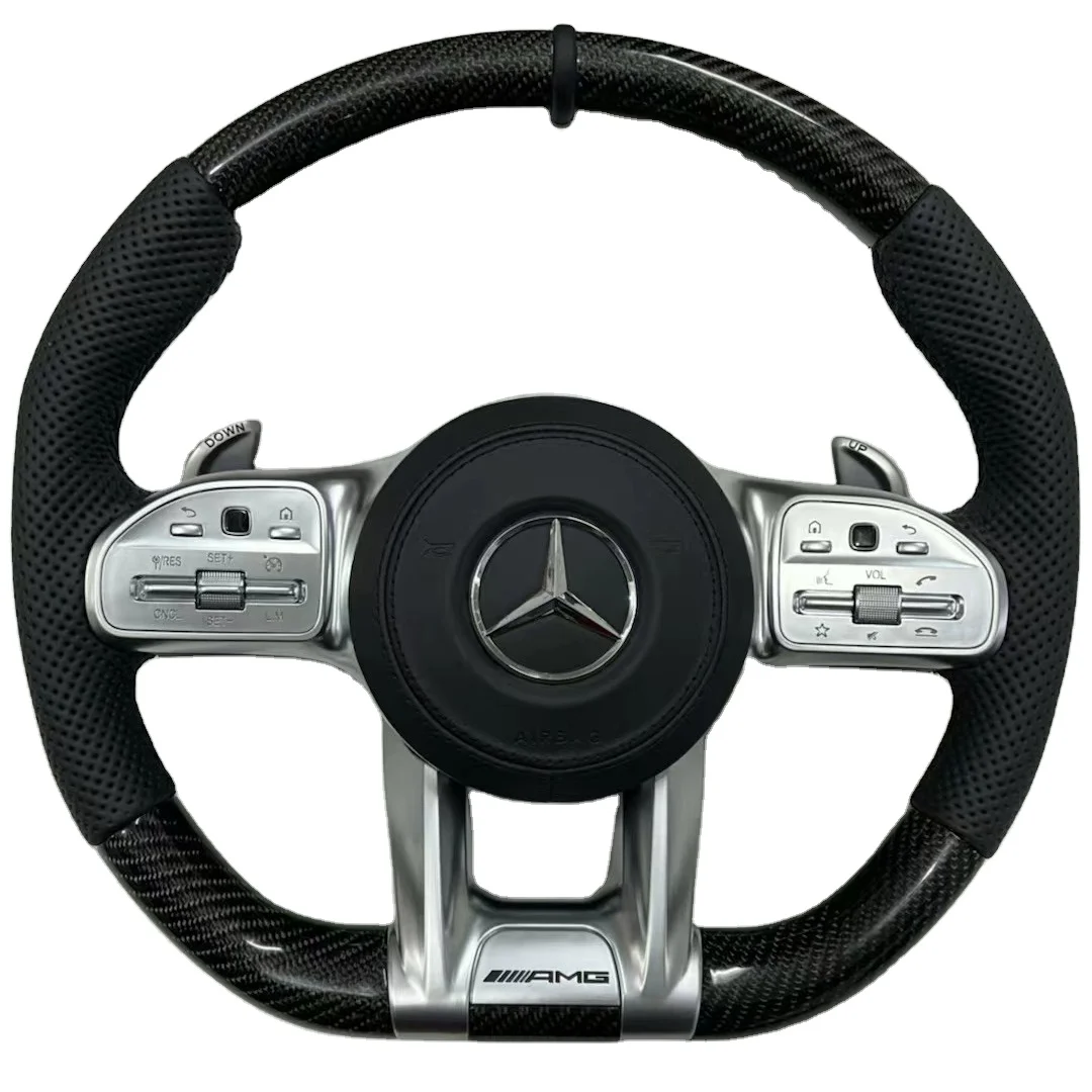 Custom Carbon Fiber Steering Wheel Compatible With Mercedes Amg Benz ...