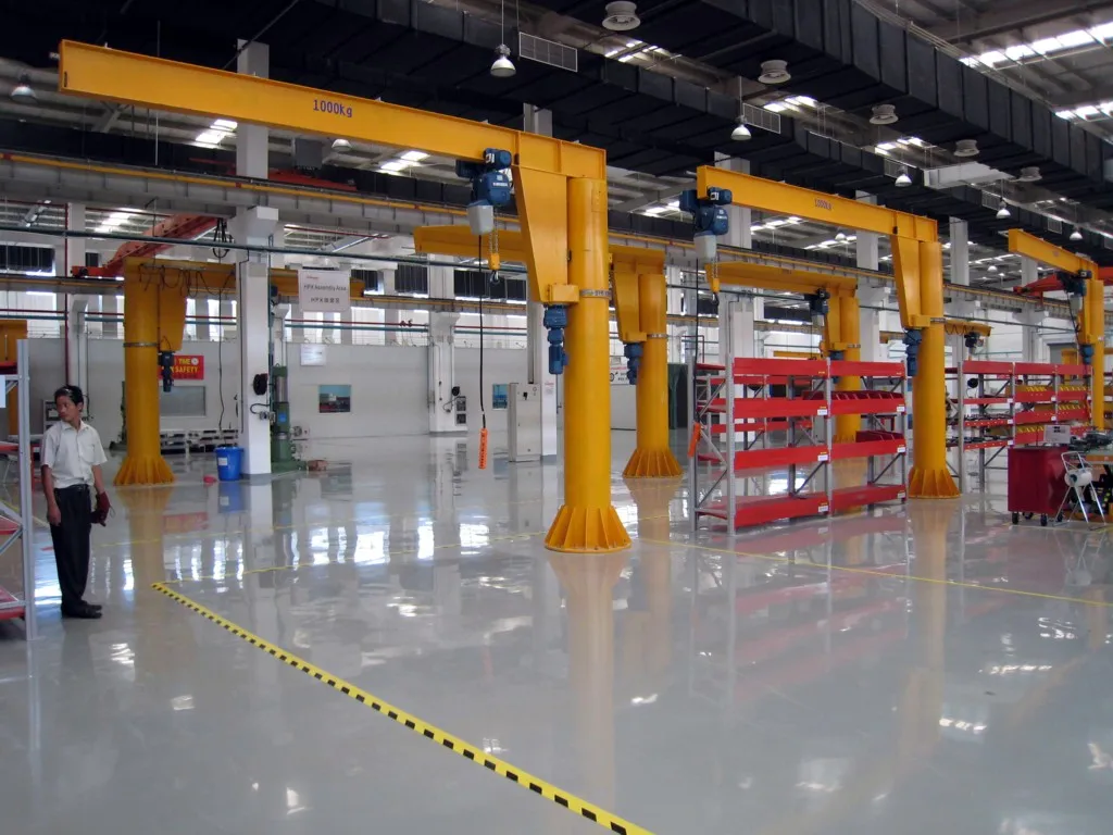 VVVF Control 250kg 500kg 1 Ton 2 Ton 3 Ton 5 Ton 20t Workshop Column Electric Floor Mounted Jib ...