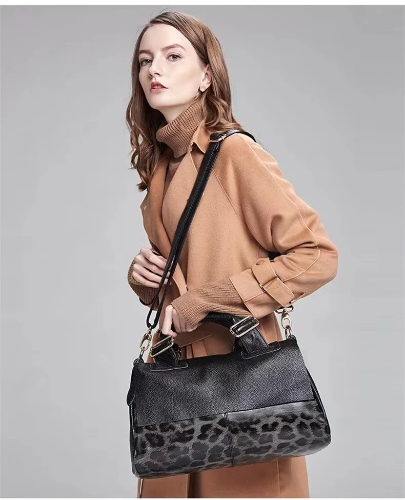 Famous Brand Luxury Genuine Leather Handbags Women Fashion Leather Tote ...