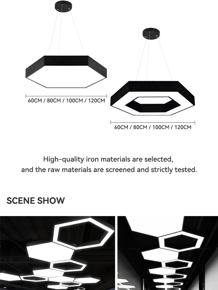 Modern Hexagon Pendant Light Led Hanging Pendant Lamps Home Decoration ...