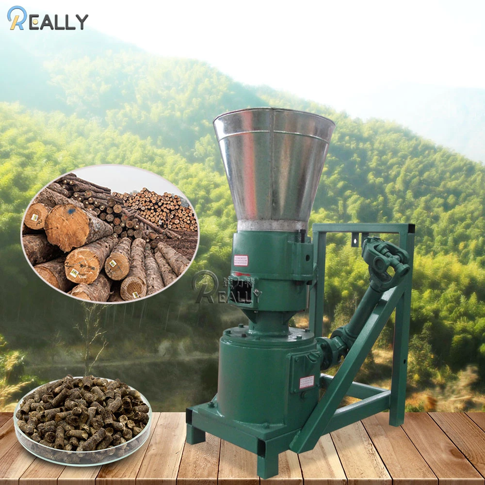 Oem Wood Pellet Machine Machinery Pto Granules Machine Bioenergy Feed ...