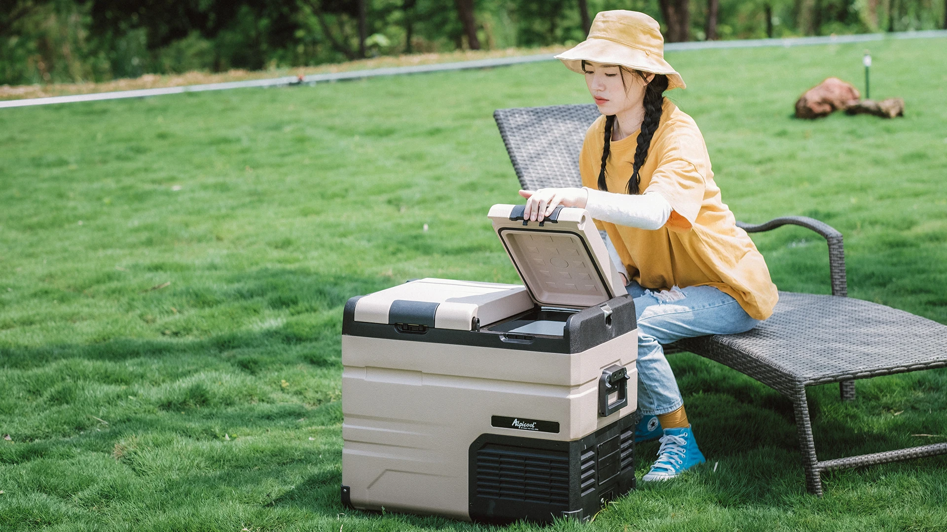 Ta45 Alpicool Refrigerator 45l Dual Temperature Control Shockproof 12 V ...